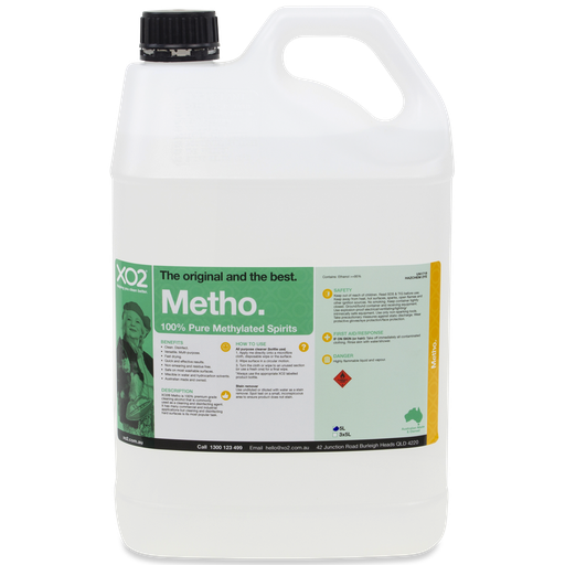 Metho - Pure 100% Methylated Spirits For Cleaning - XO2